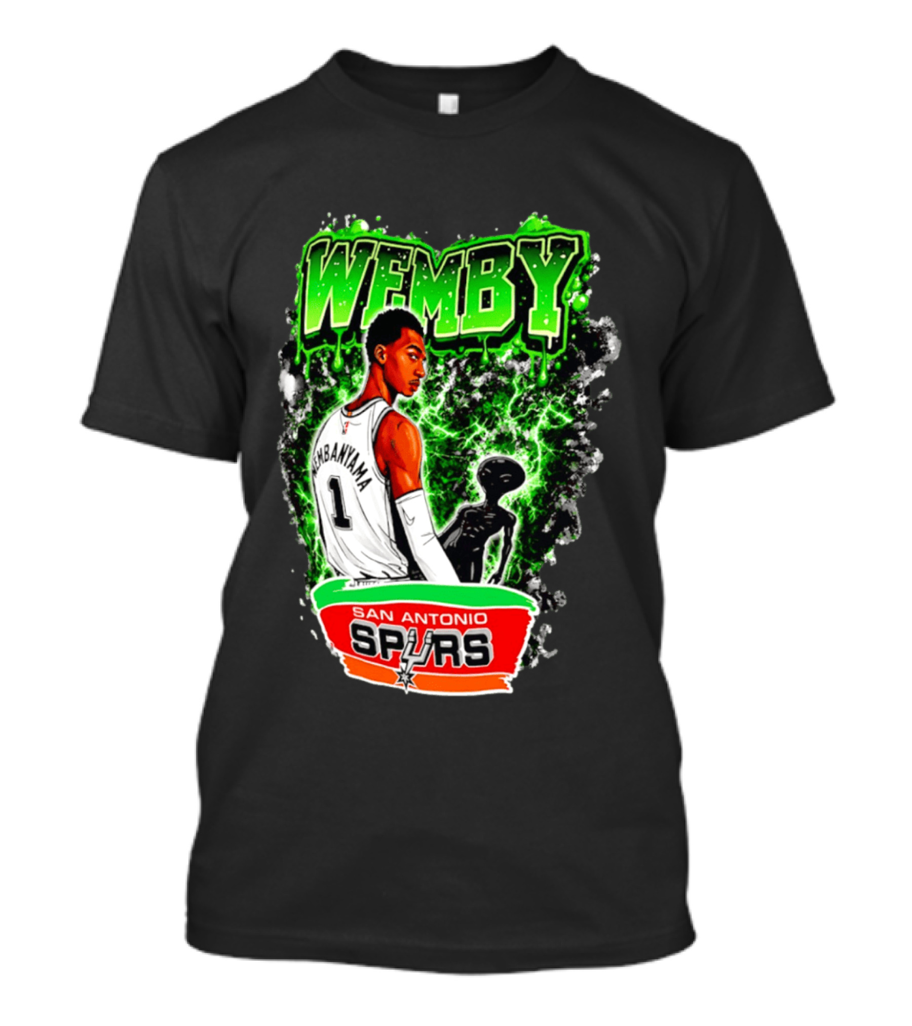 Wemby Victor Wembanyama San Antonio Spurs Alien T-Shirt