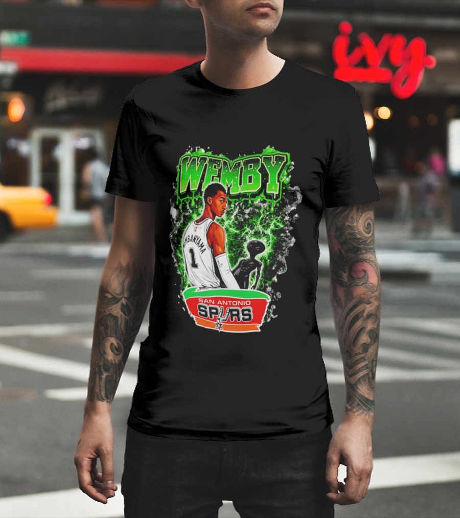 Wemby Victor Wembanyama San Antonio Spurs Alien T-Shirt