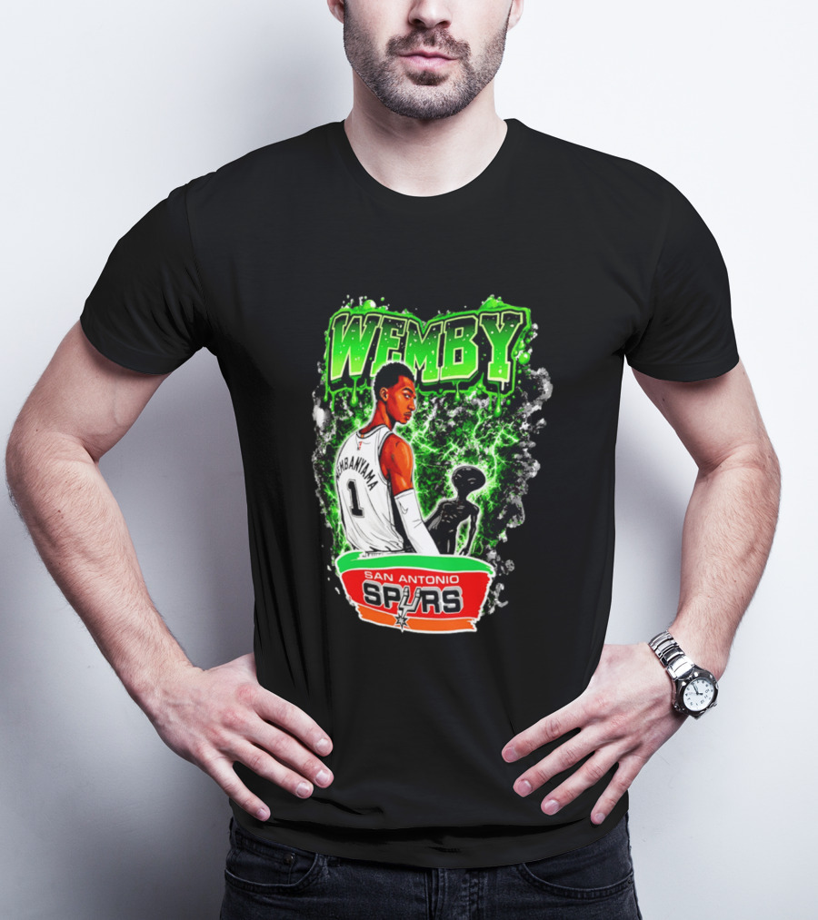 Wemby Victor Wembanyama San Antonio Spurs Alien T-Shirt