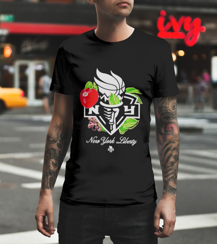 New York Liberty Floral Fruit Capsule Collection T-Shirt