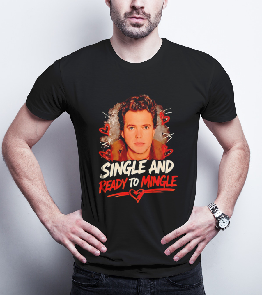 Donovan Patton Single And Ready To Mingle Romantic Heart T-Shirt