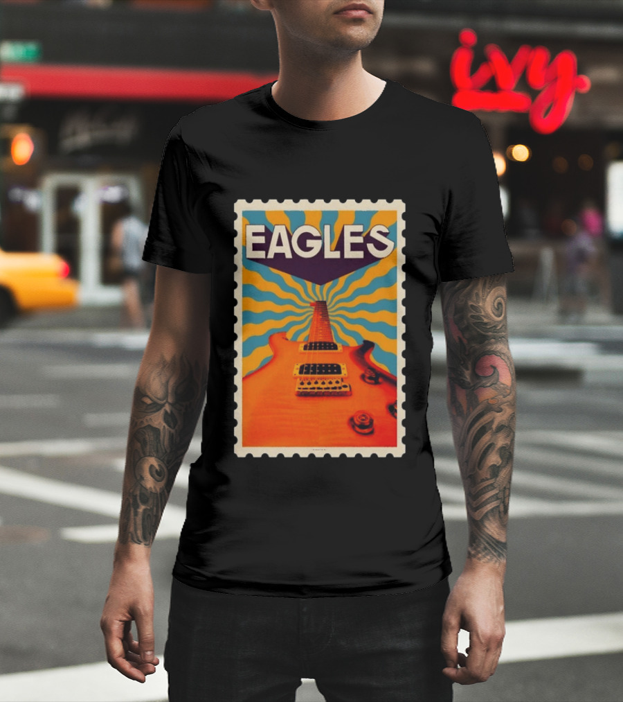Eagles May 2026 Tour US Psychedelic Guitar Visual T-Shirt