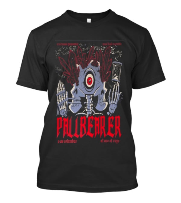 Pallbearer Ace Of Cups Columbus May 28 2026 Skeleton Eye Hourglass T-Shirt