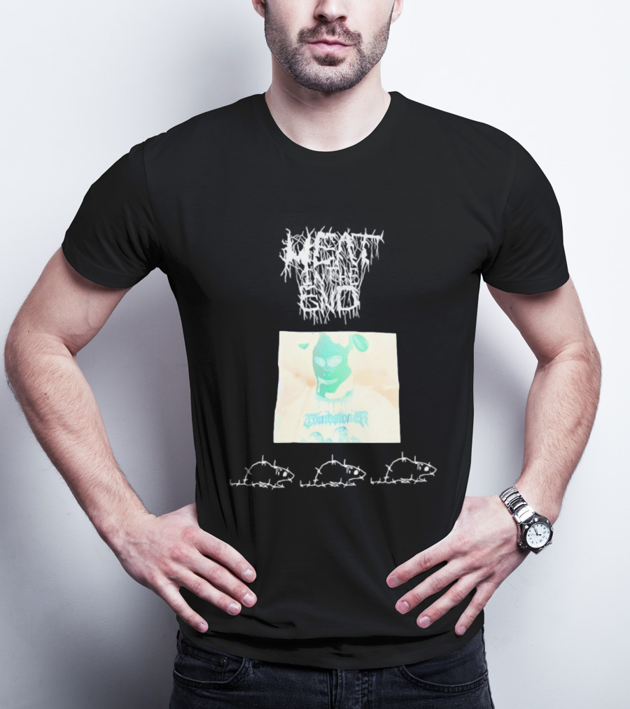 Windbreaker Rat Meat In The End Mysterious Masked Figure T-Shirt