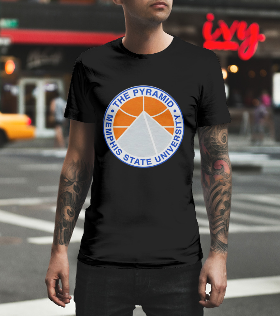 The Pyramid Memphis State University Basketball T-Shirt
