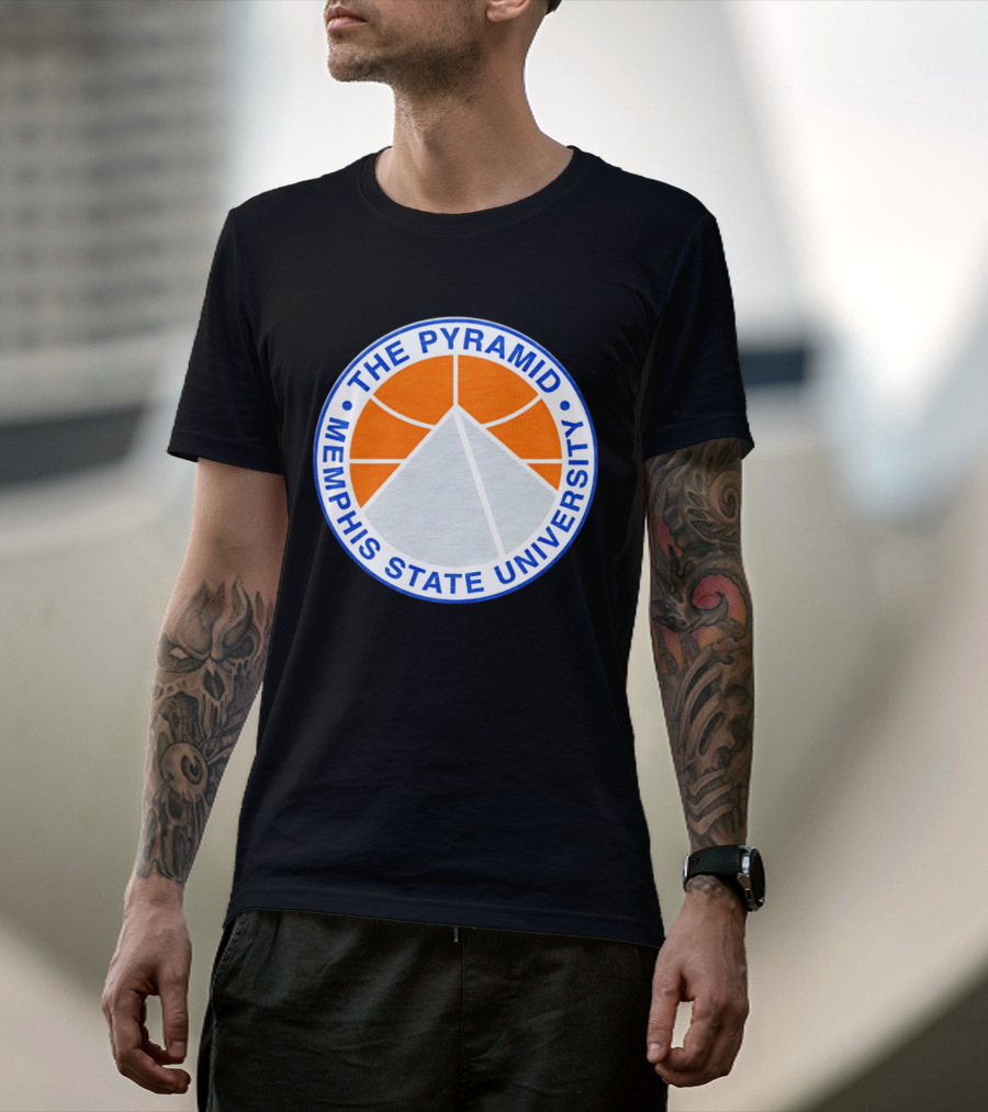 The Pyramid Memphis State University Basketball T-Shirt
