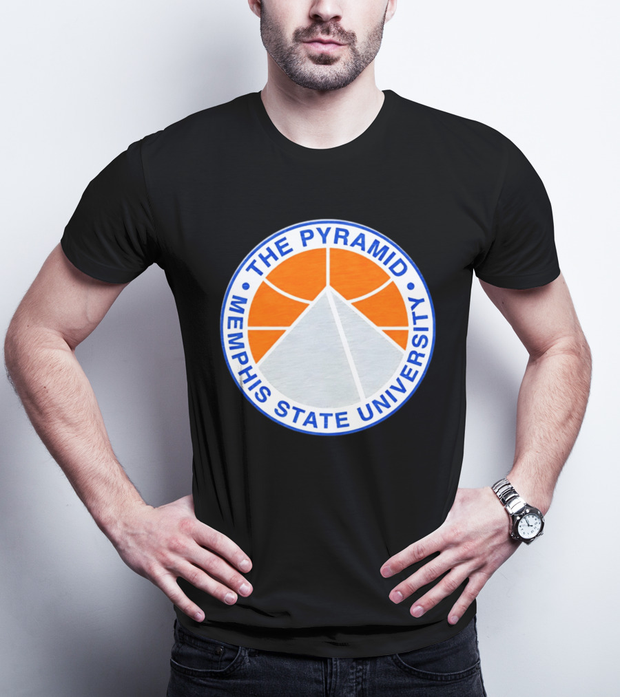 The Pyramid Memphis State University Basketball T-Shirt