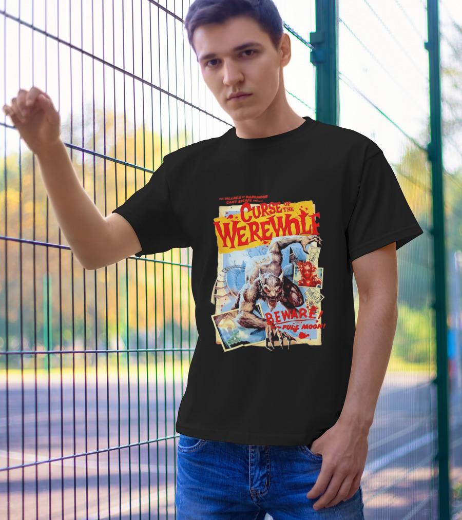 Curse Of The Werewolf Beware Full Moon Monster Attack T-Shirt