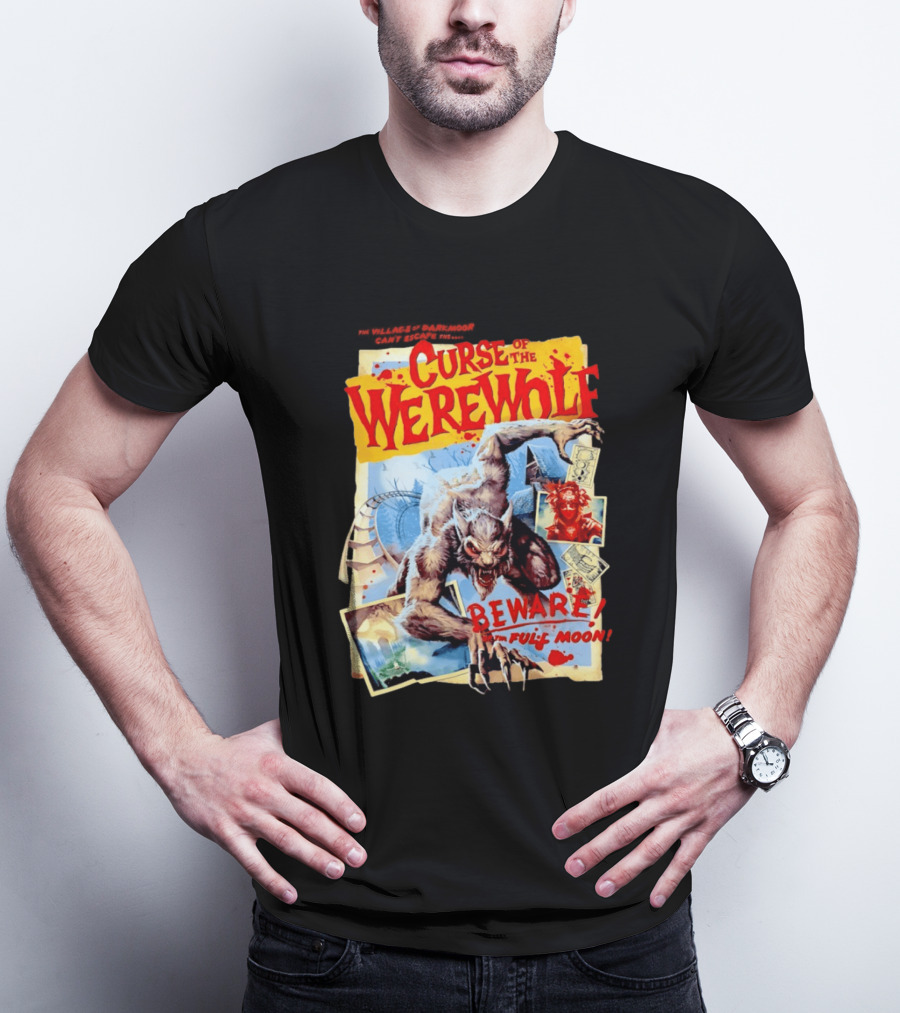 Curse Of The Werewolf Beware Full Moon Monster Attack T-Shirt