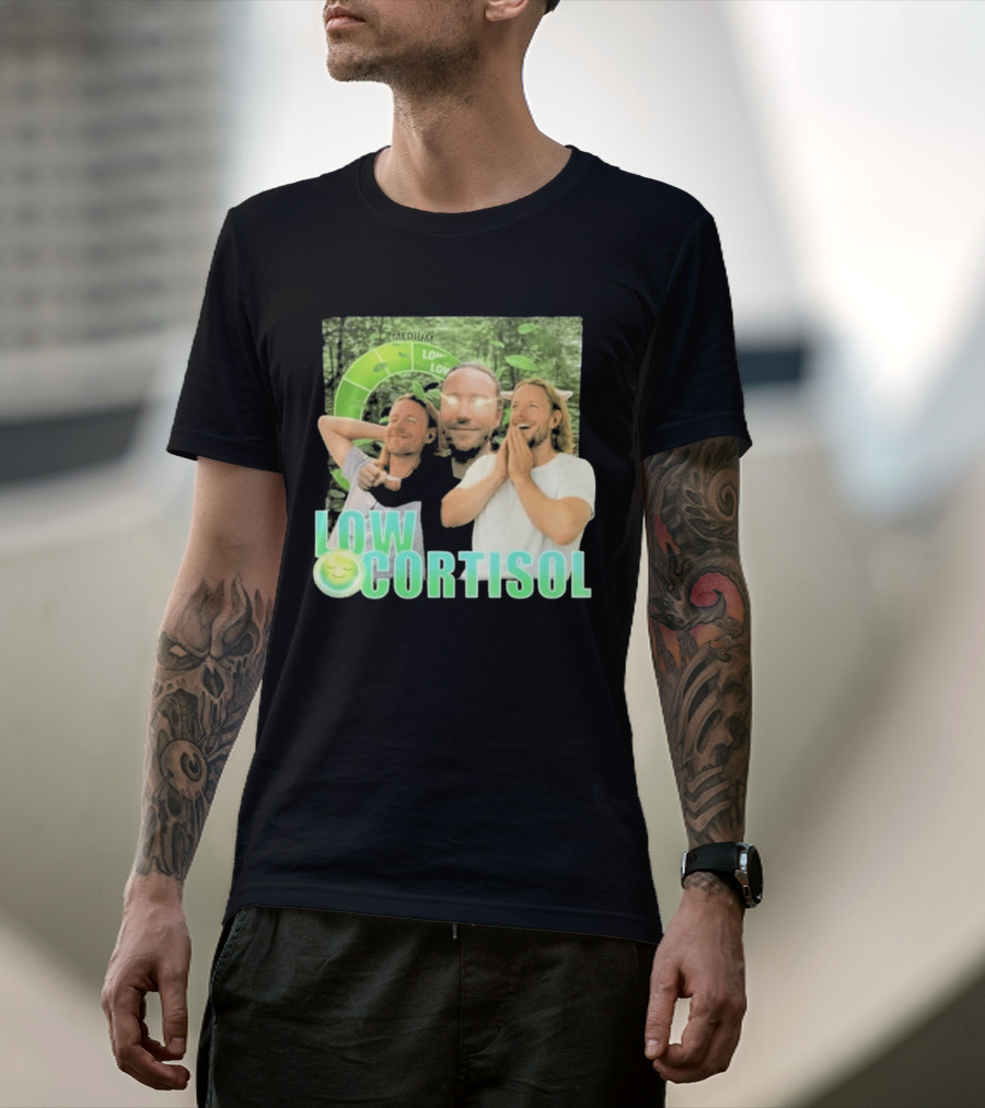 Low Low Cortisol Meme Happy Vibes 2026 T-Shirt