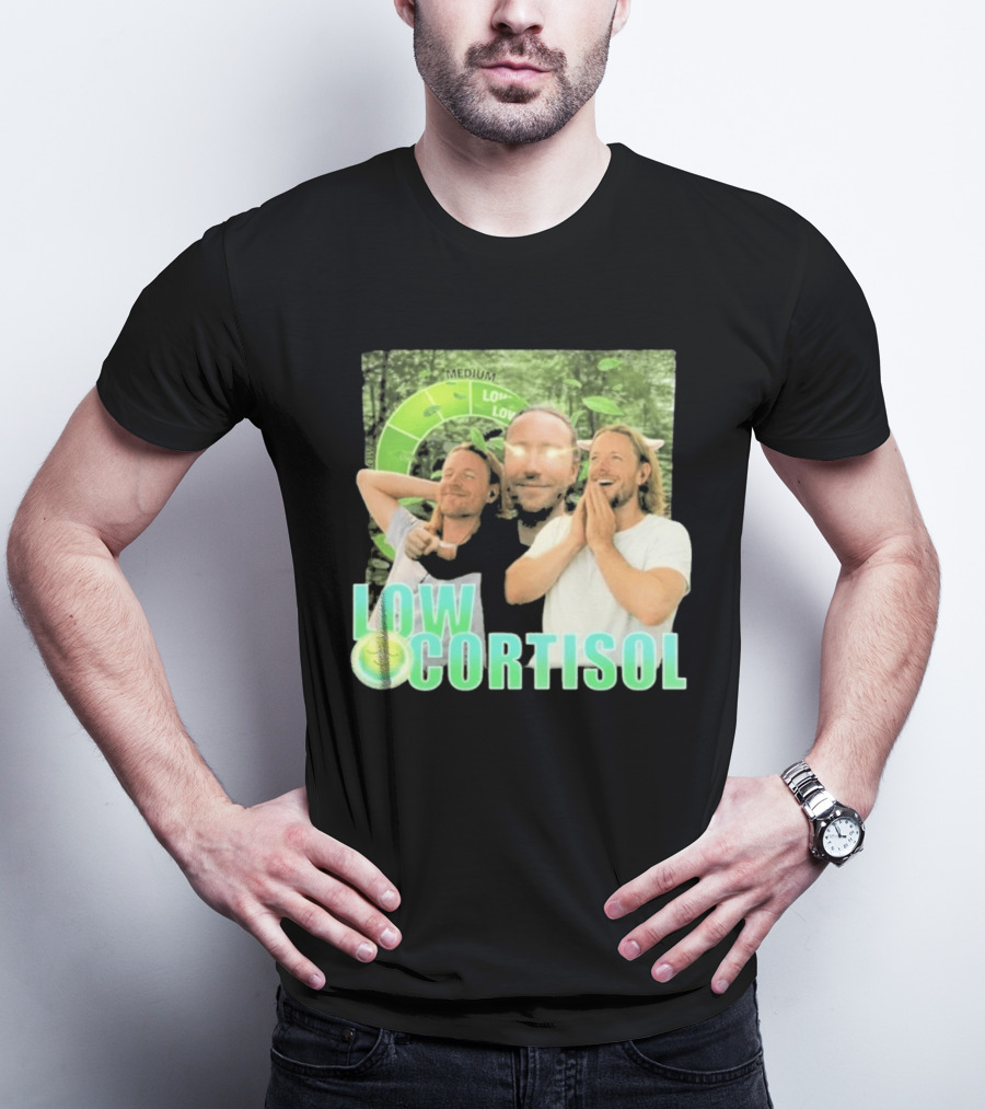 Low Low Cortisol Meme Happy Vibes 2026 T-Shirt