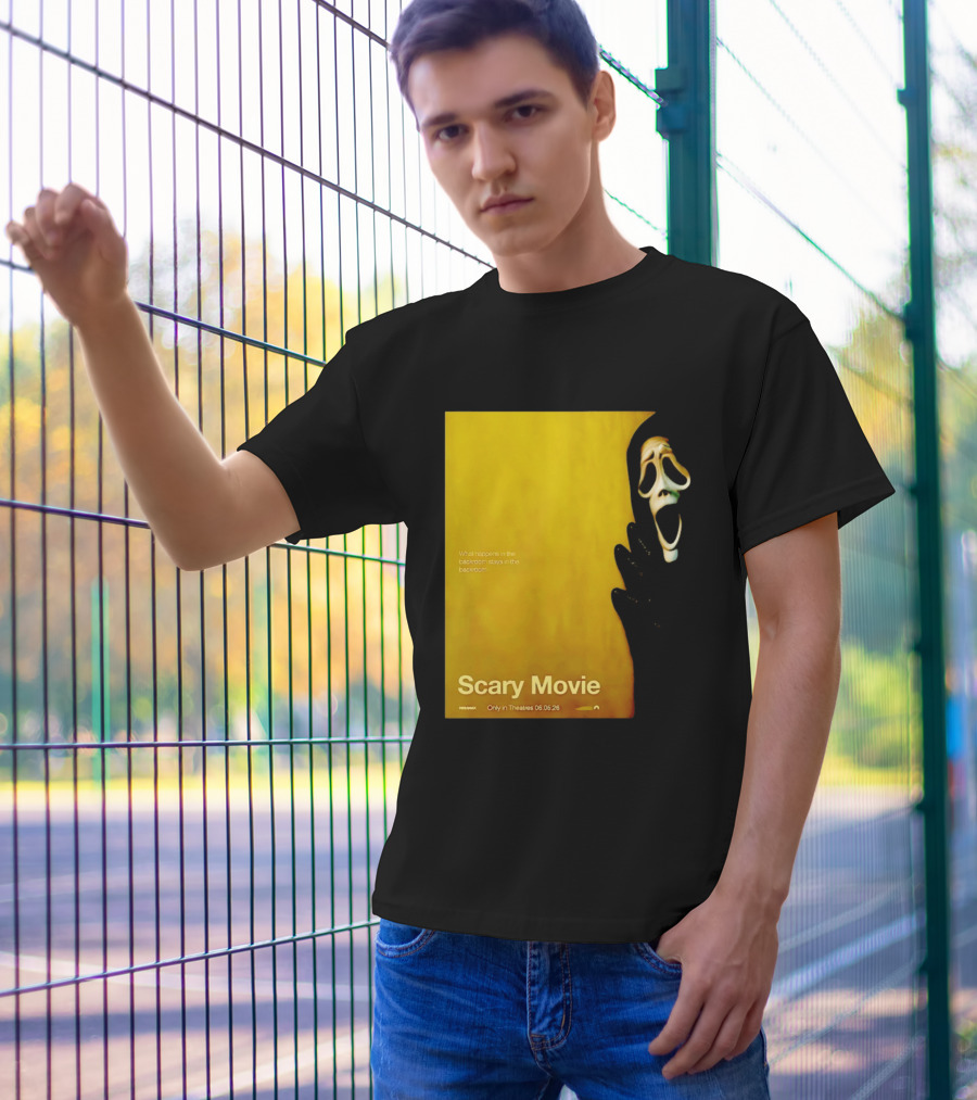 What Happens In The Backroom Stays In The Backroom Scary Movie 6 Backrooms Only In Theatres 06.05.26 T-Shirt