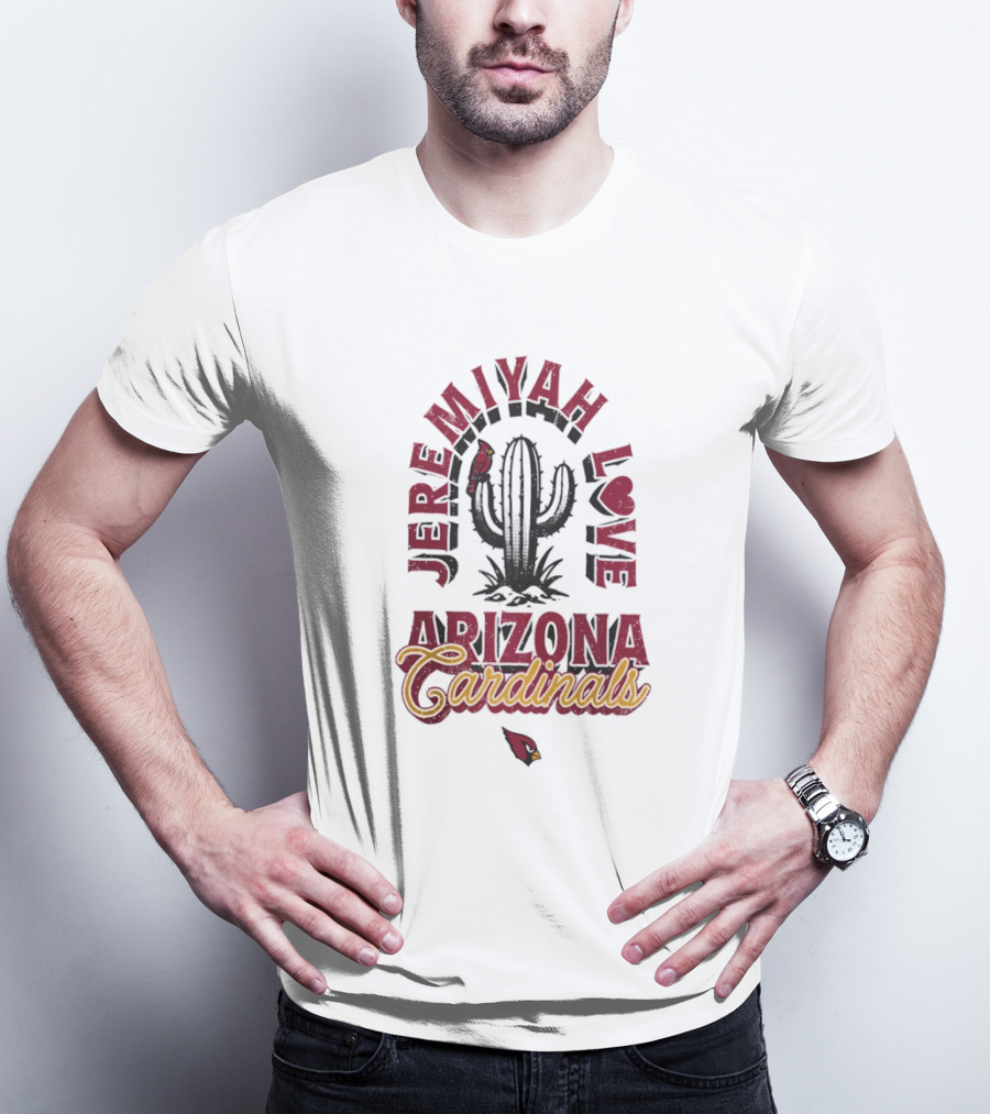 Jeremiah Love Arizona Cardinals Cactus NFL T-Shirt