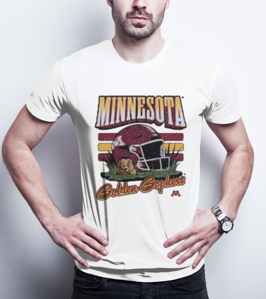 Minnesota Golden Gophers Football Helmet T-Shirt