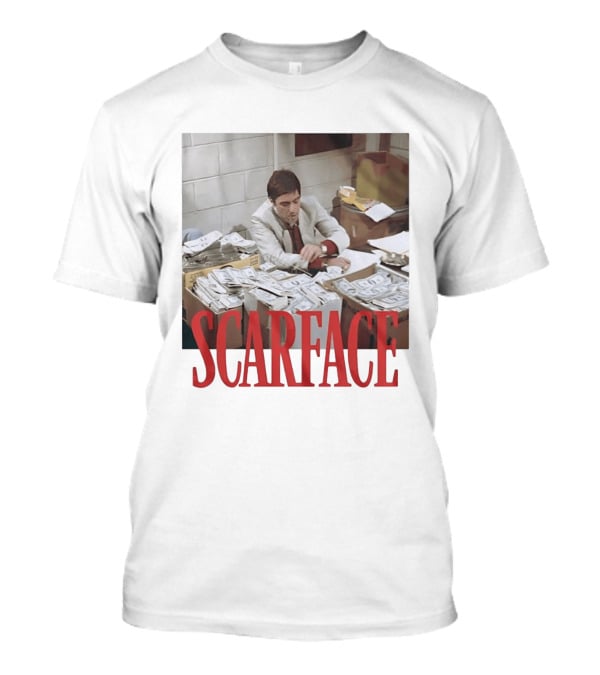 Scarface Tony Montana Al Pacino Money Scene T-Shirt