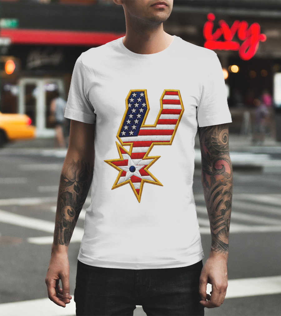 America 250th Anniversary Spurs Stars And Stripes T-Shirt