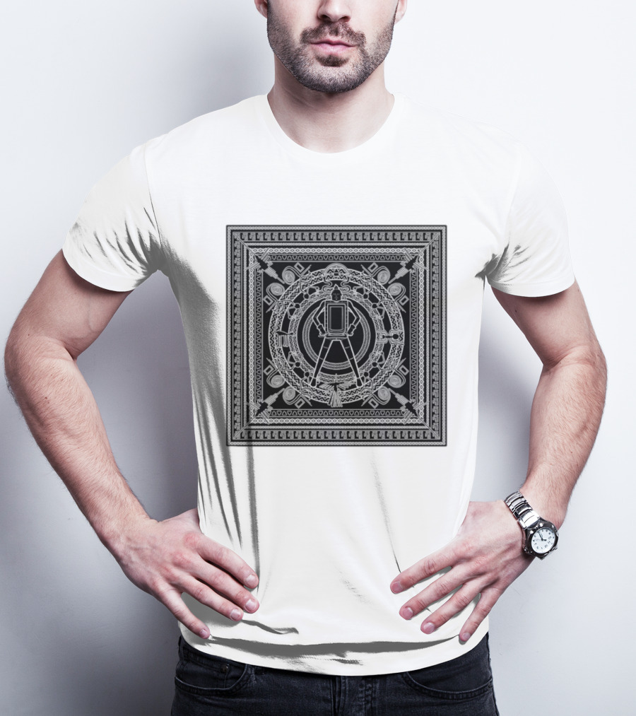 Aztec God Warrior Mesoamerican Calendar Stone Symbols Ancient Mexico Mythology T-Shirt
