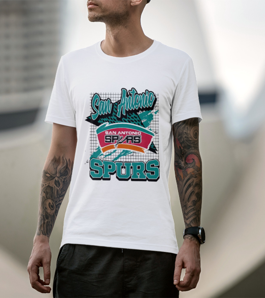 San Antonio Spurs NBA Retro Style San Antonio Spurs Memphis Spurs T-Shirt