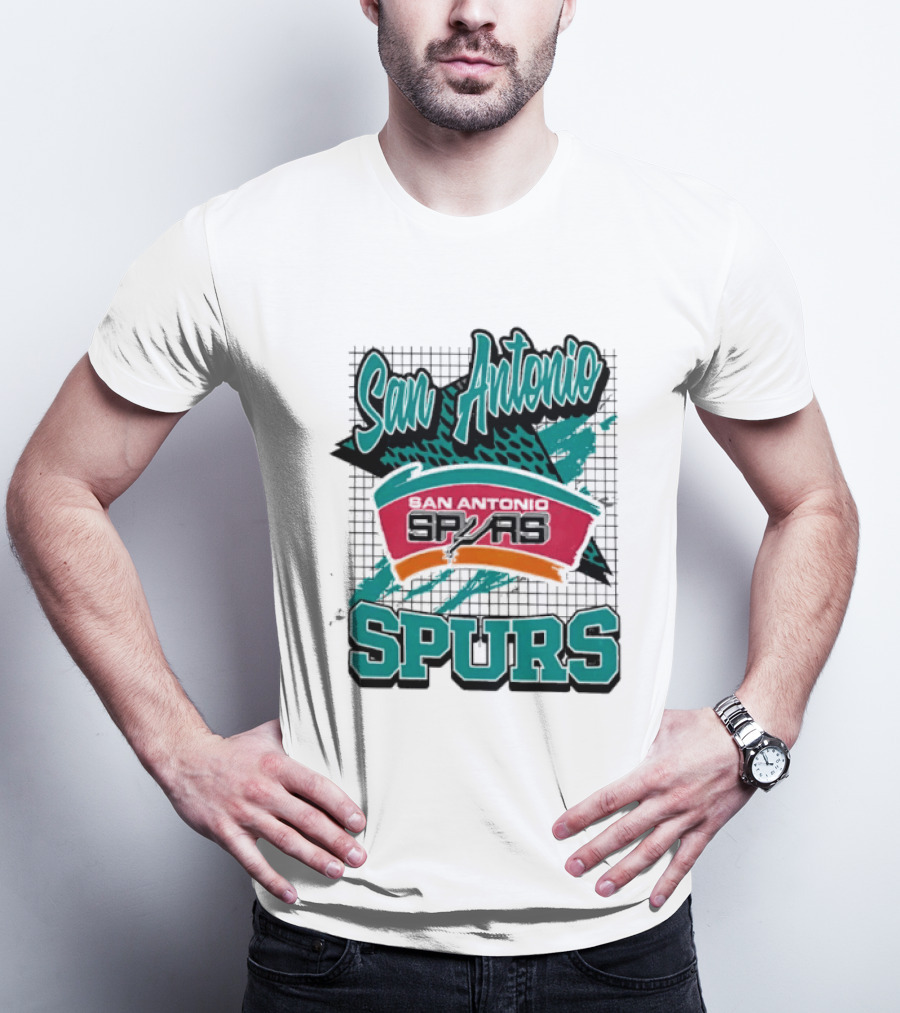 San Antonio Spurs NBA Retro Style San Antonio Spurs Memphis Spurs T-Shirt