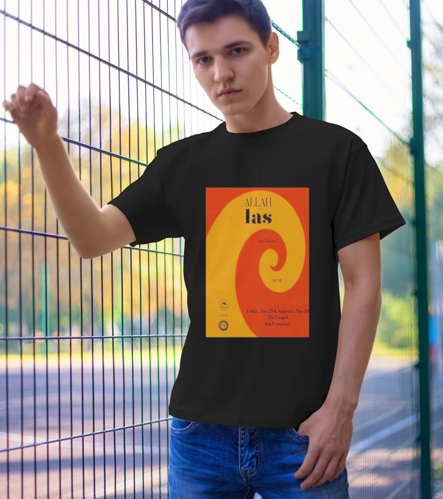 Allah Las Sam Blasucci The Chapel San Francisco May 29 30 2026 Tour West T-Shirt