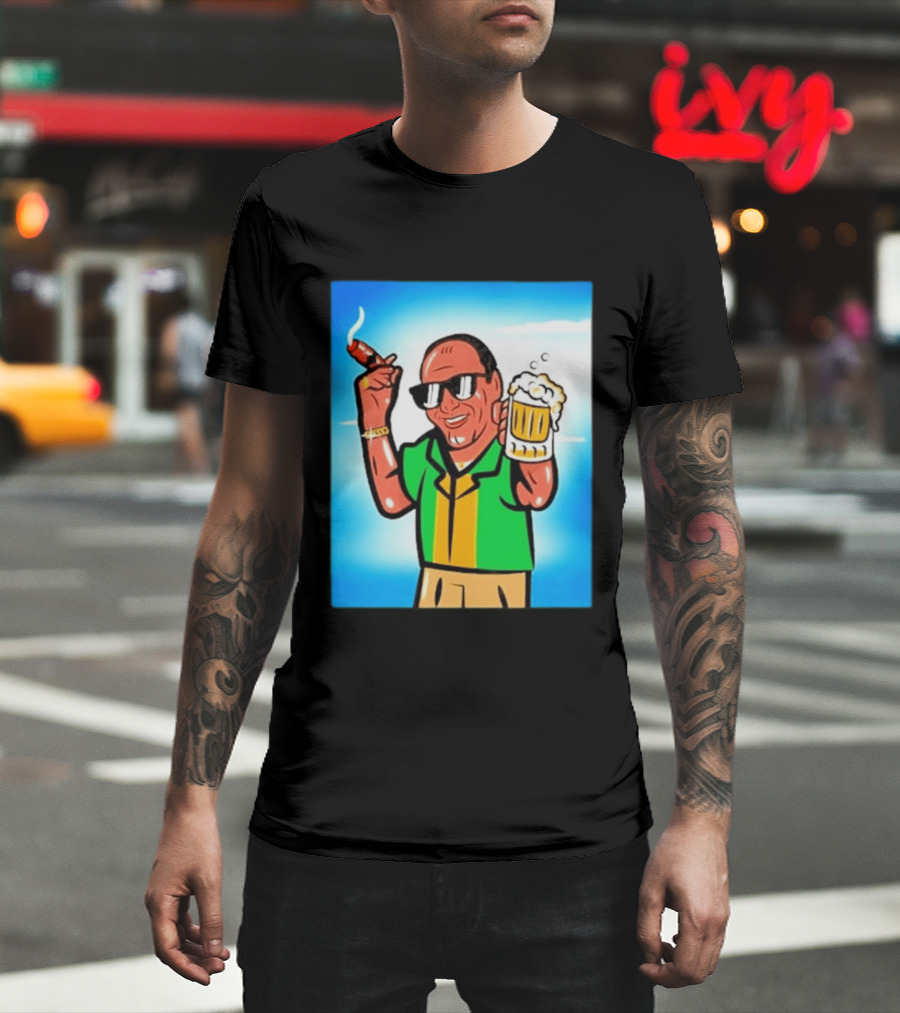 Boss Beer And Cigars Summer Vibes Retro Style Celebration T-Shirt