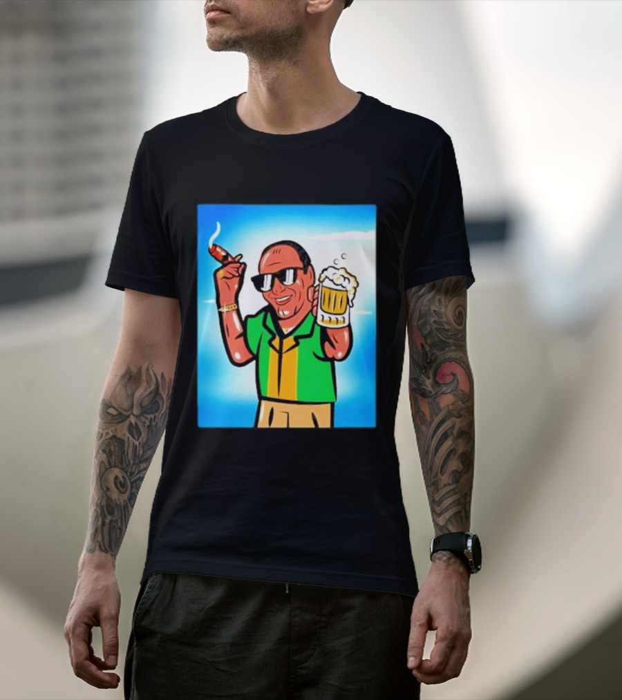 Boss Beer And Cigars Summer Vibes Retro Style Celebration T-Shirt