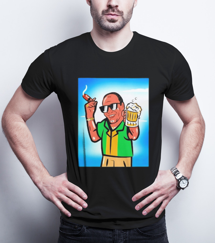 Boss Beer And Cigars Summer Vibes Retro Style Celebration T-Shirt