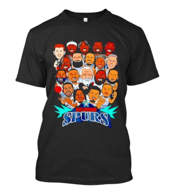 Gregg Popovich Spurs Legends San Antonio Spurs NBA Team Players T-Shirt
