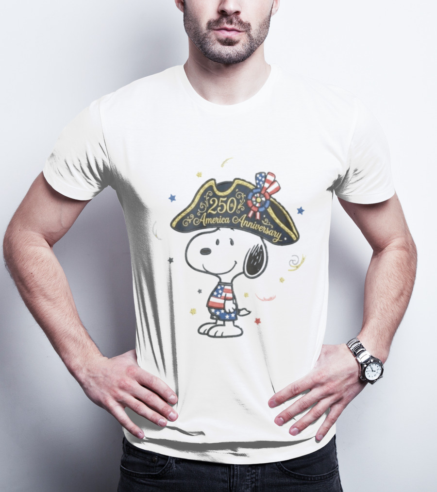 Snoopy 250 America Anniversary Independence Day T-Shirt