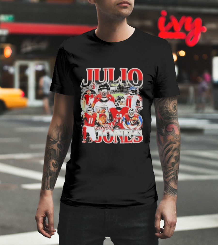 Julio Jones Iconic Atlanta Falcons Football Moments T-Shirt
