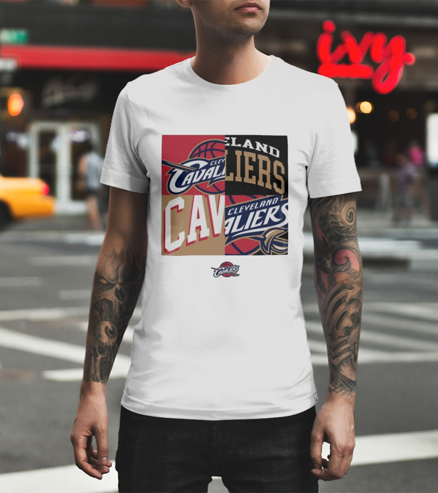 Cleveland Cavaliers Block New Era Iconic Logo Collage T-Shirt