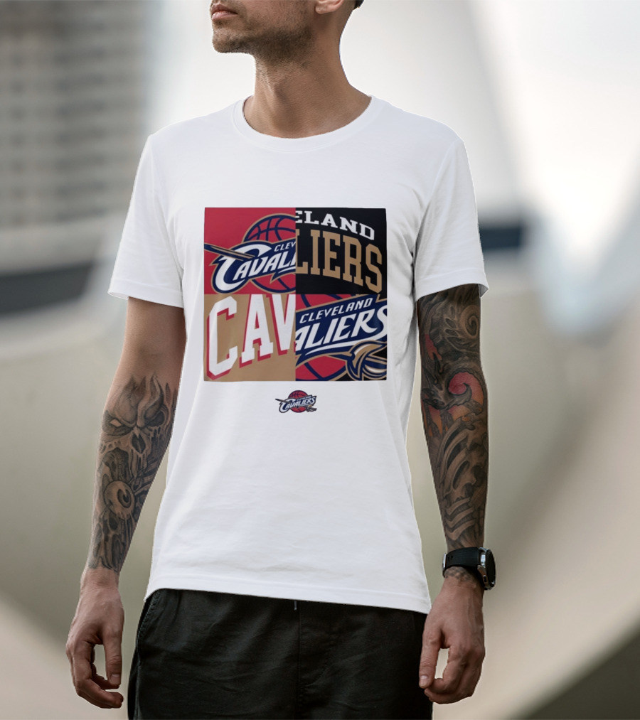 Cleveland Cavaliers Block New Era Iconic Logo Collage T-Shirt