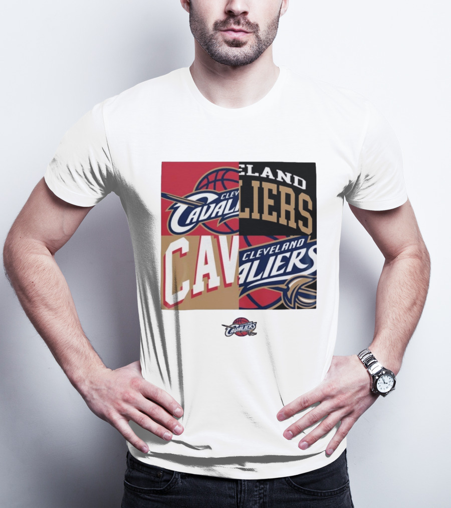 Cleveland Cavaliers Block New Era Iconic Logo Collage T-Shirt