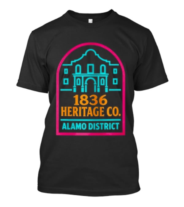 San Antonio Spurs 1836 Heritage Co Alamo District T-Shirt