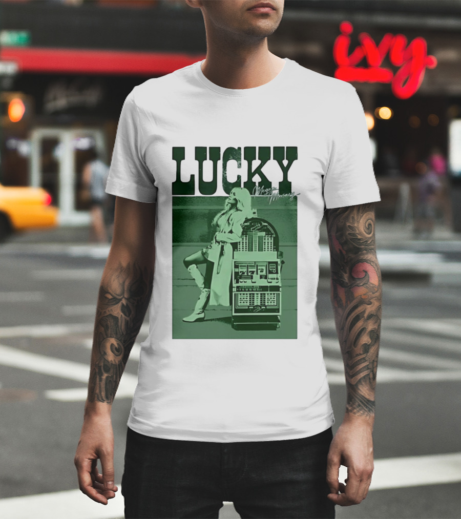Megan Moroney LUCKY Retro Slot Machine T-Shirt