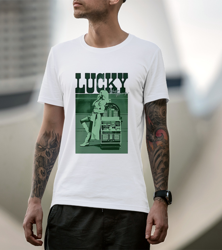 Megan Moroney LUCKY Retro Slot Machine T-Shirt