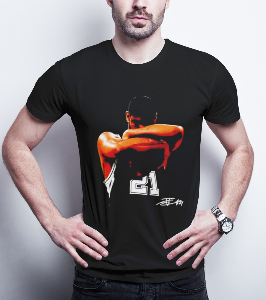 Tim Duncan San Antonio Spurs NBA 21 TD Basketball Legend T-Shirt
