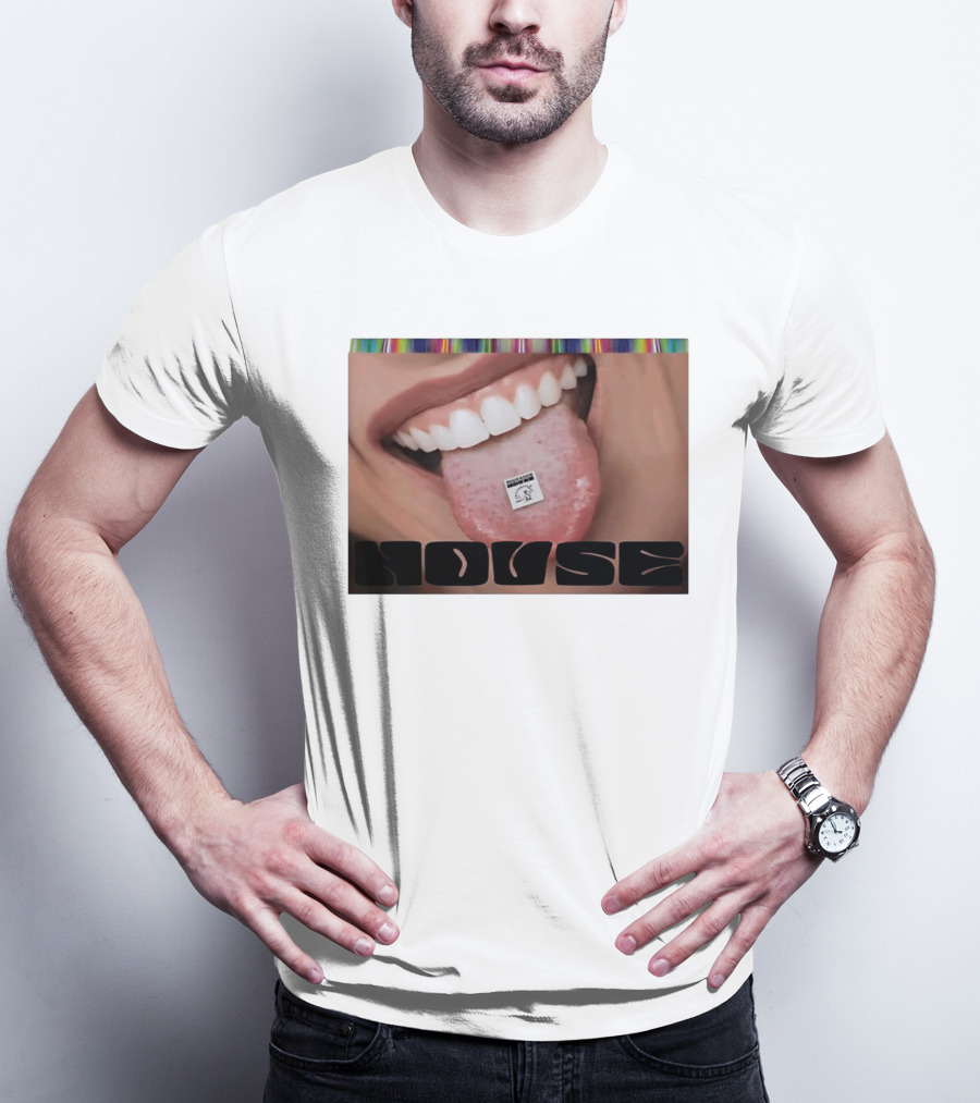 Mushroom Houses World Class Psychedelics House Rave LSD Acid House T-Shirt