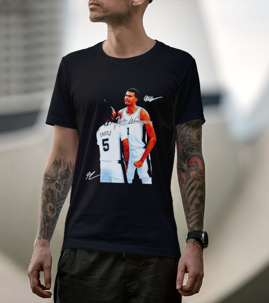 Victor Wembanyama Stephon Castle San Antonio Spurs NBA Basketball 1 5 T-Shirt