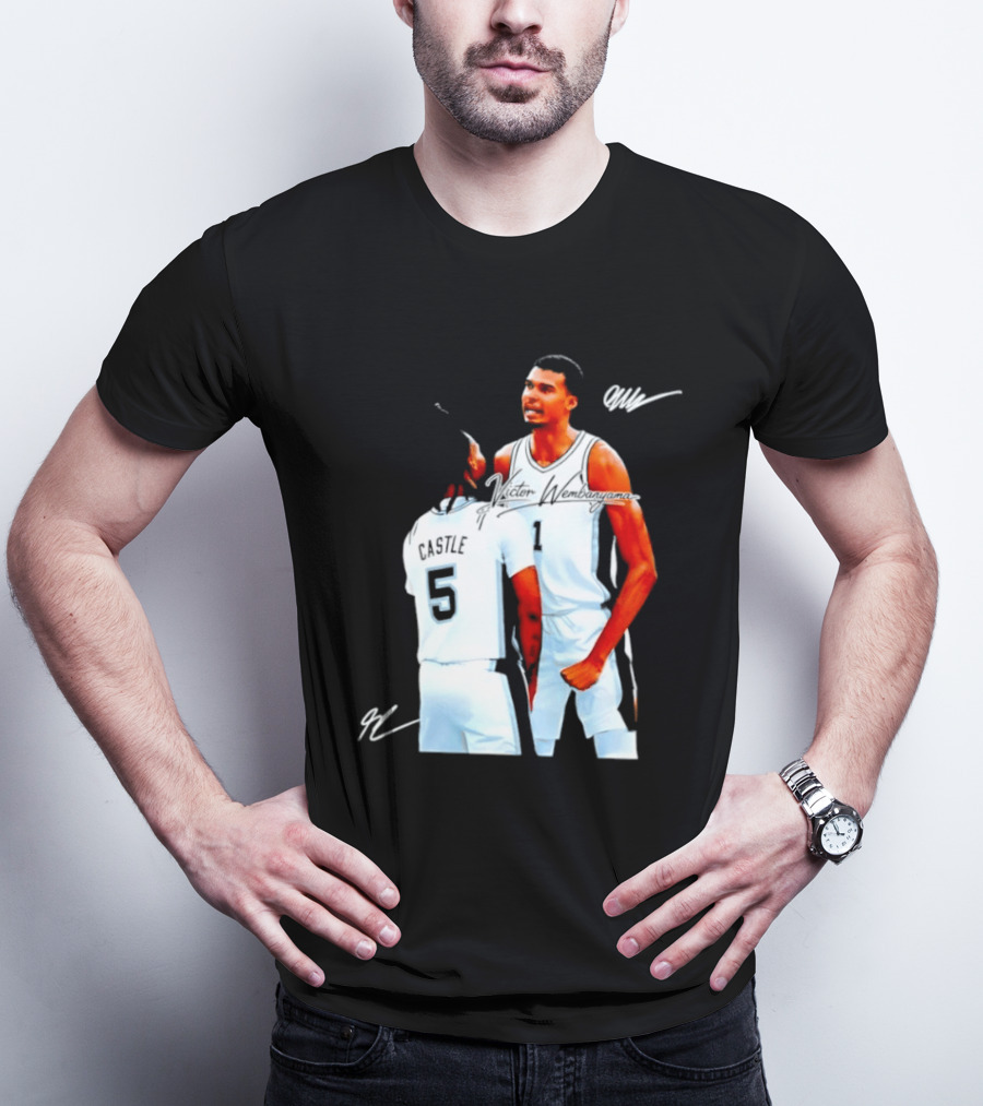 Victor Wembanyama Stephon Castle San Antonio Spurs NBA Basketball 1 5 T-Shirt