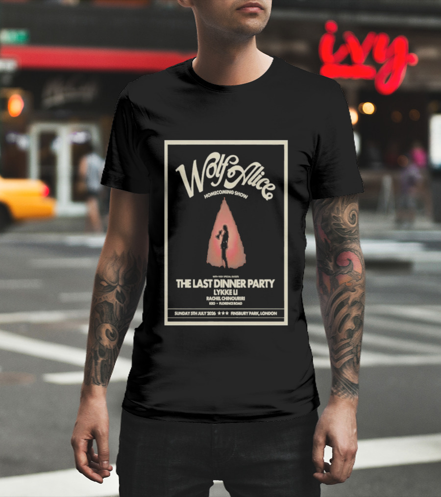 Wolf Alice Homecoming Show London UK July 5 2026 The Last Dinner Party Event T-Shirt