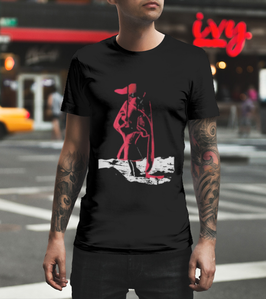 Adelaxo Adela Abstract Red Figure T-Shirt
