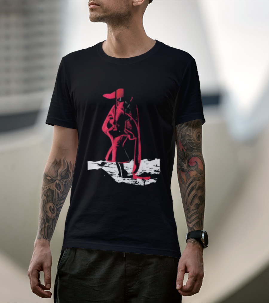 Adelaxo Adela Abstract Red Figure T-Shirt
