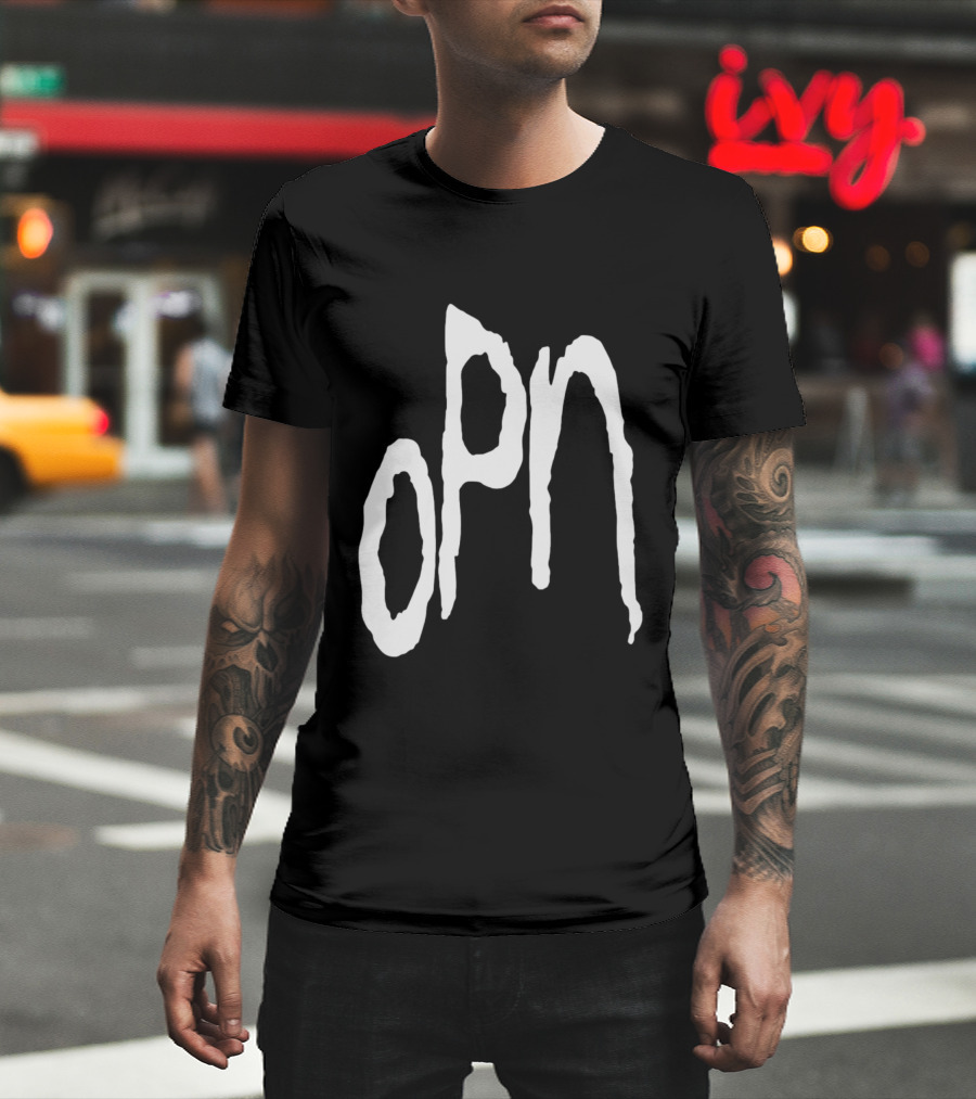 Oneohtrix Point Never OPN Stylized Text Hipster Band T-Shirt