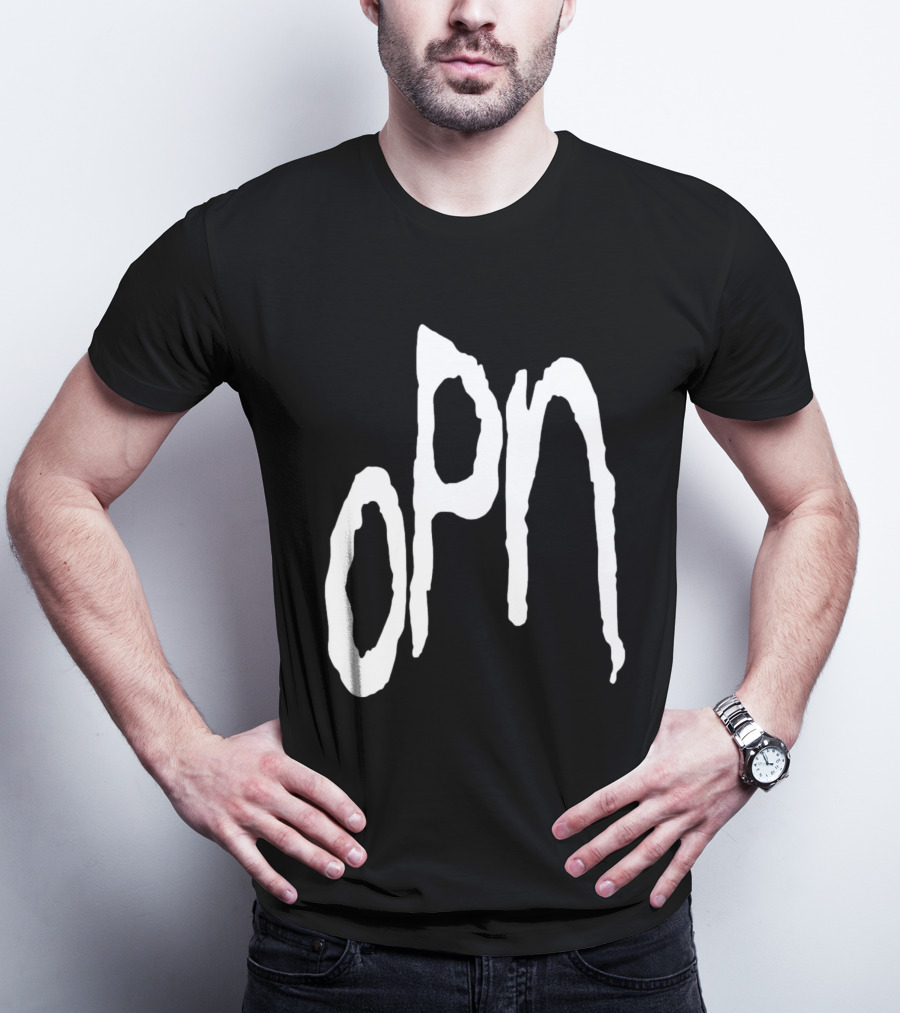 Oneohtrix Point Never OPN Stylized Text Hipster Band T-Shirt