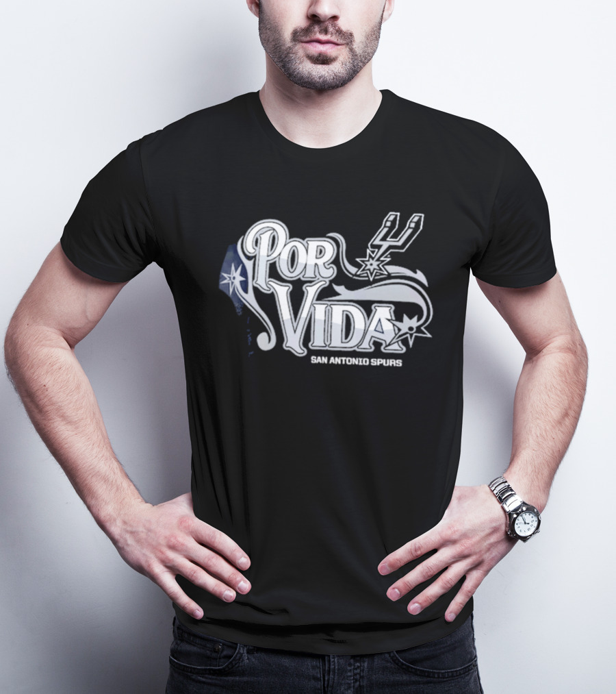 San Antonio Spurs Por Vida Spurs Logo Half Court Offense T-Shirt