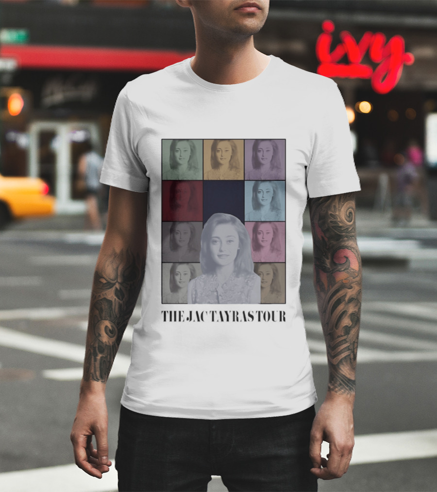 The Jactayras Tour Pop Art Style Multicolor Portrait Collage T-Shirt