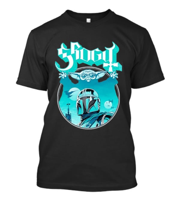 Grogu Mandalorian Ghost Band Star Wars T-Shirt