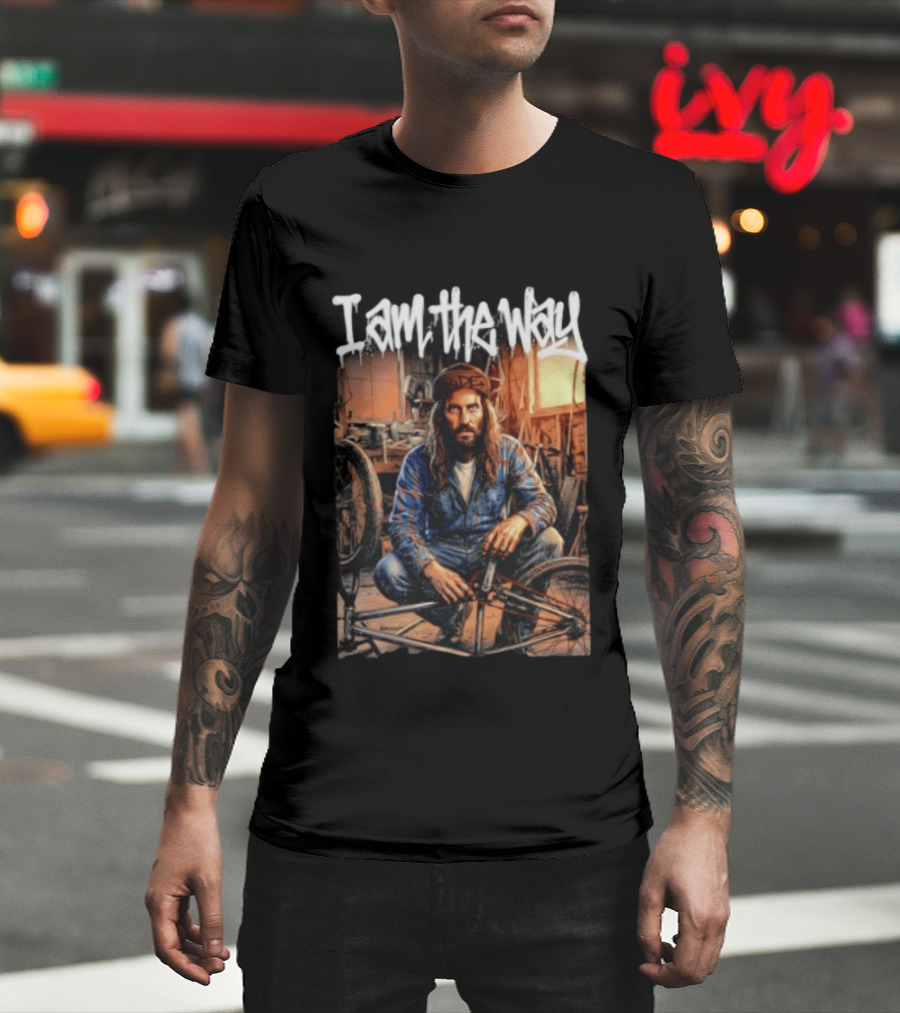 Bicycle Repairman I Am The Way Ride Mechanic Scene T-Shirt