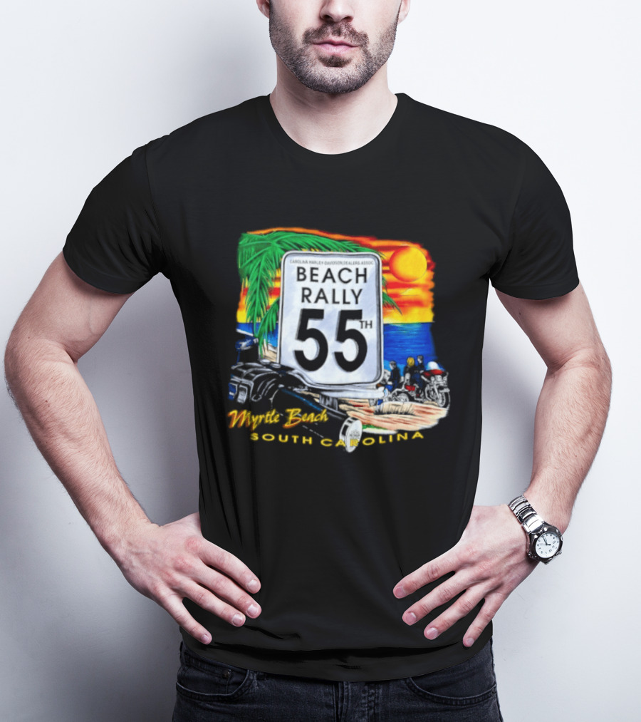 Carolina Harley Davidson Dealers Assoc Beach Rally 55th Myrtle Beach South Carolina T-Shirt